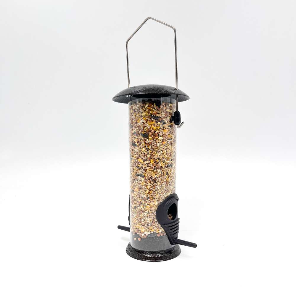 BeakyBites Hammertone Finish Bird Seed Feeder
