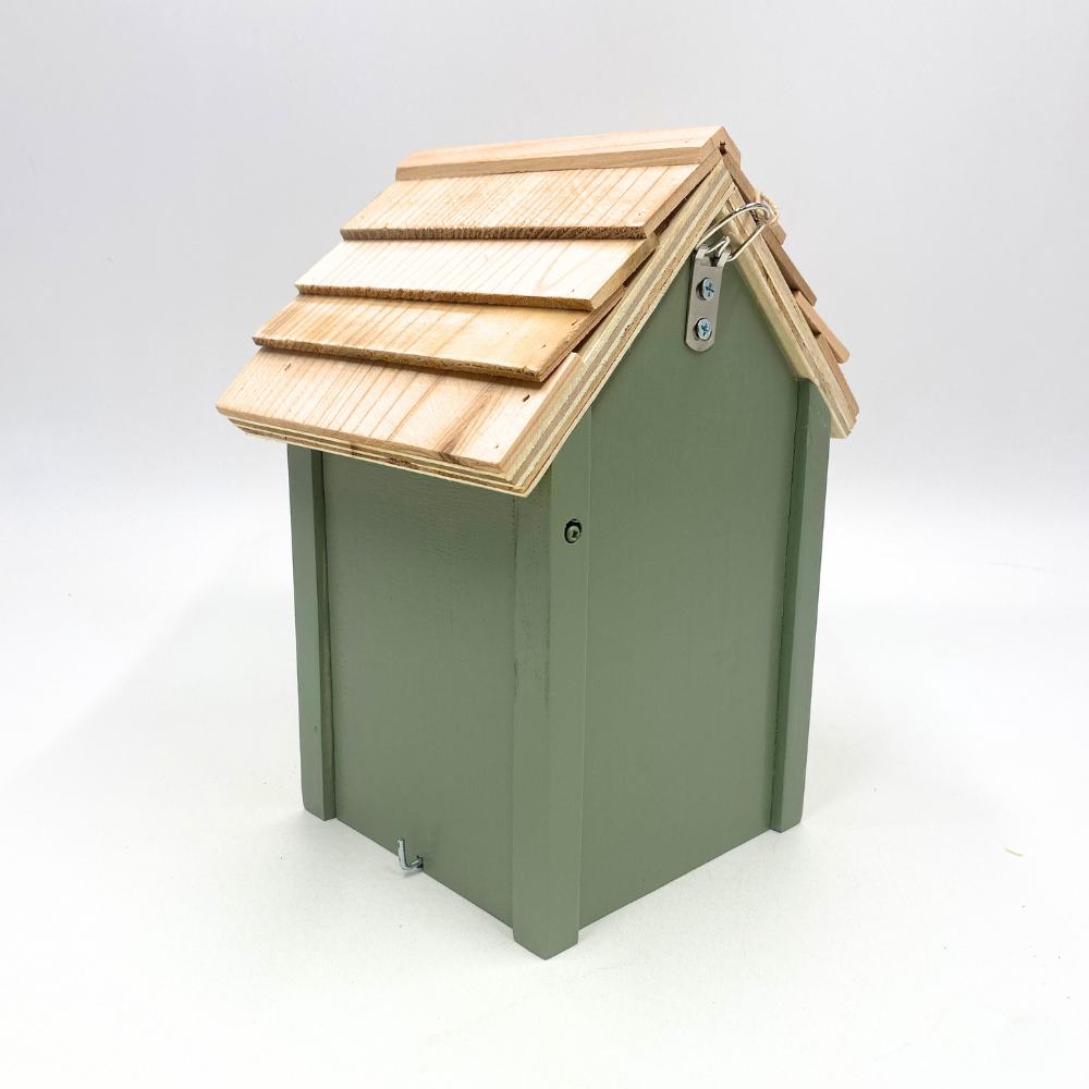 New England Bird Box outdoor wooden nest box for garden birds
