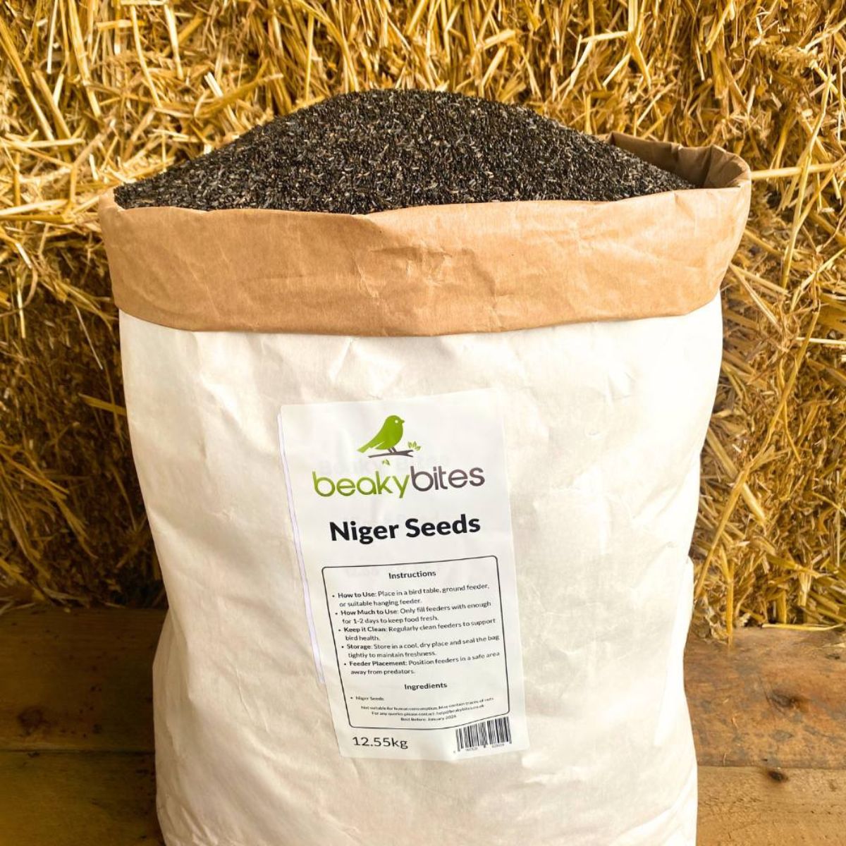 BeakyBites Nyjer Seeds 12.55kg - Bulk Bag - Bird Seed