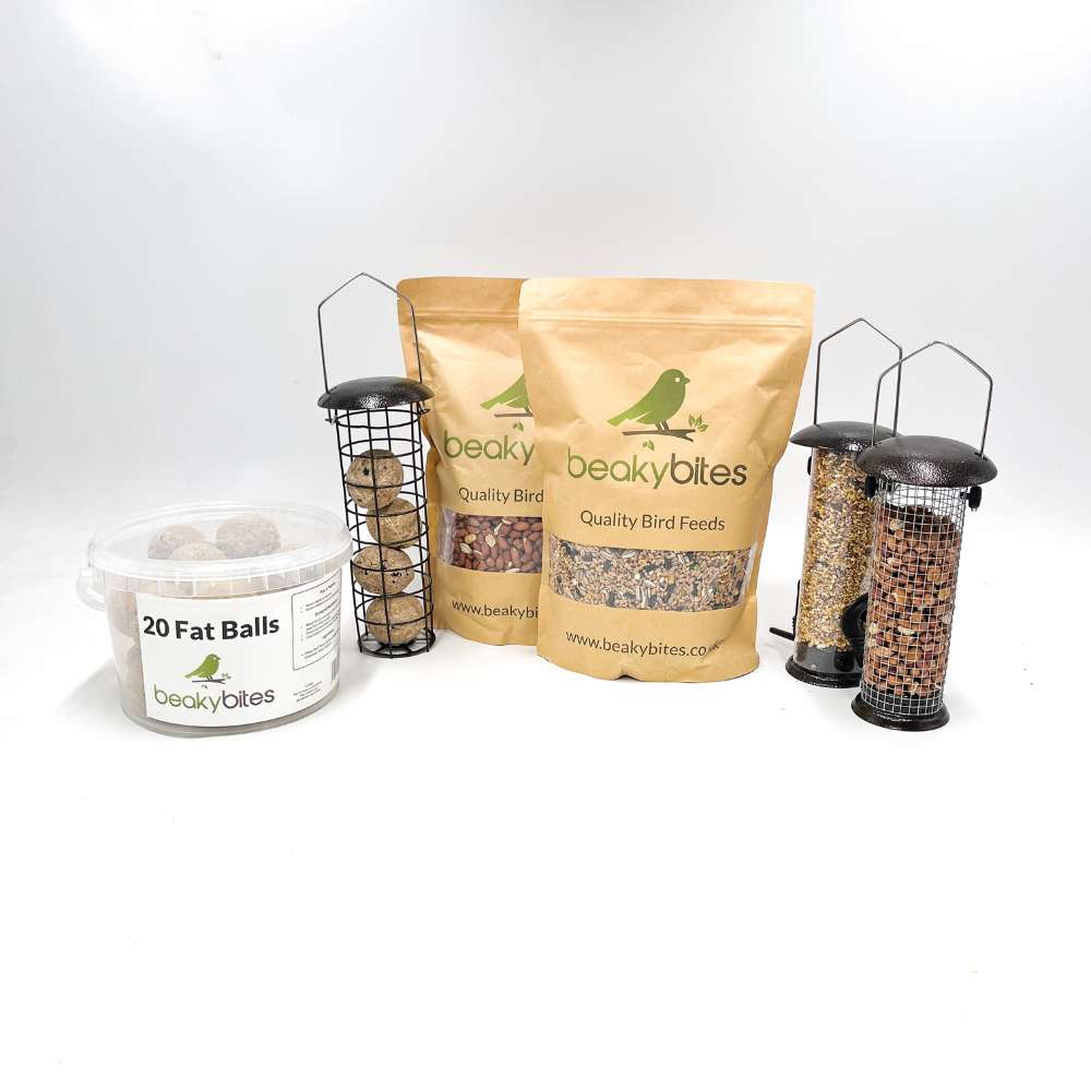 BeakyBites Bird Feeder & Feed Bundle - Bird Feeds