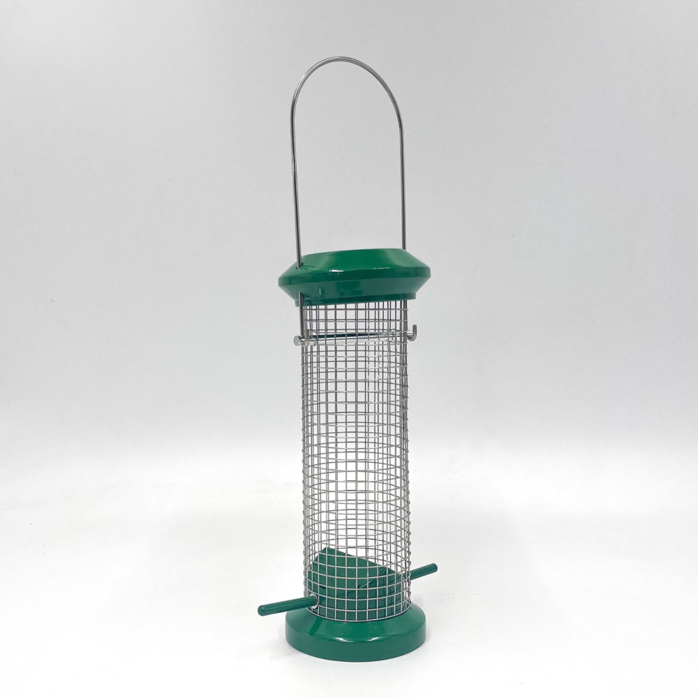 Premium Metal Peanut Feeder for Garden Birds Squirrel Resistant Hanging