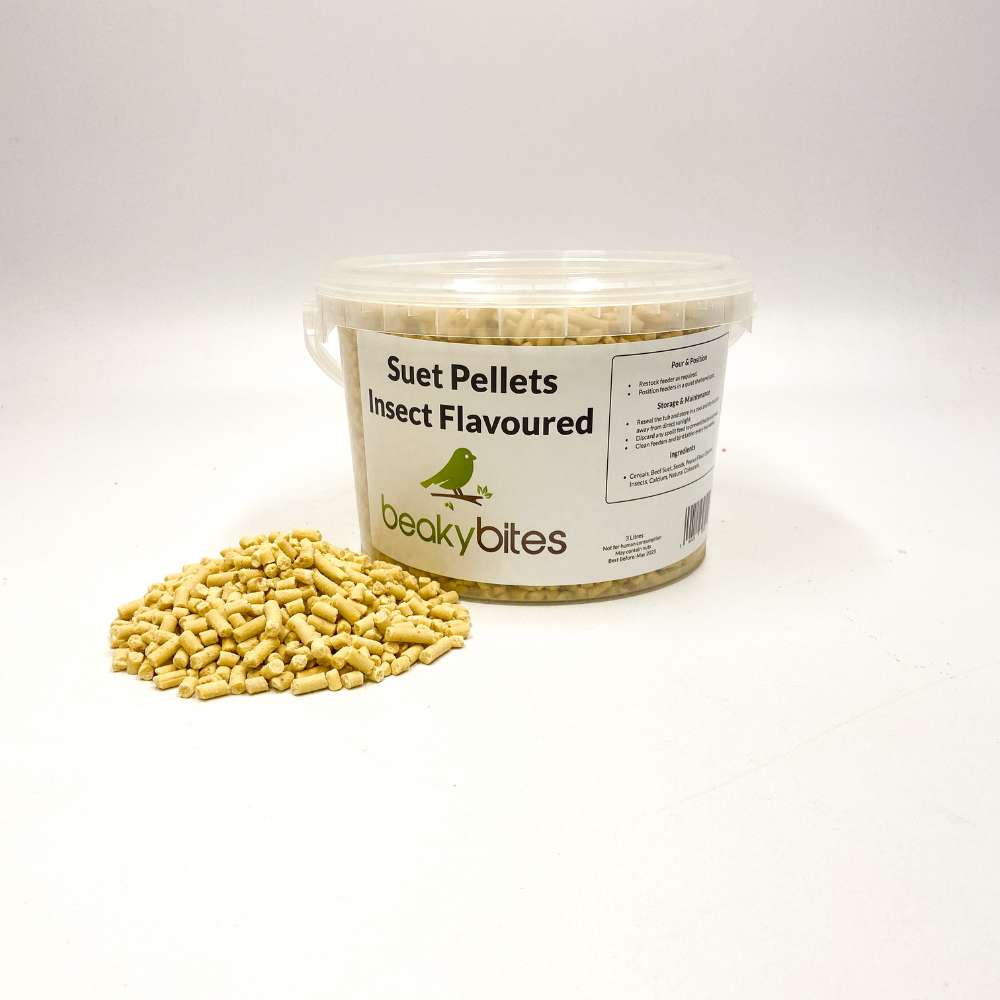 BeakyBites Suet Pellets with Insects - 3L Tub